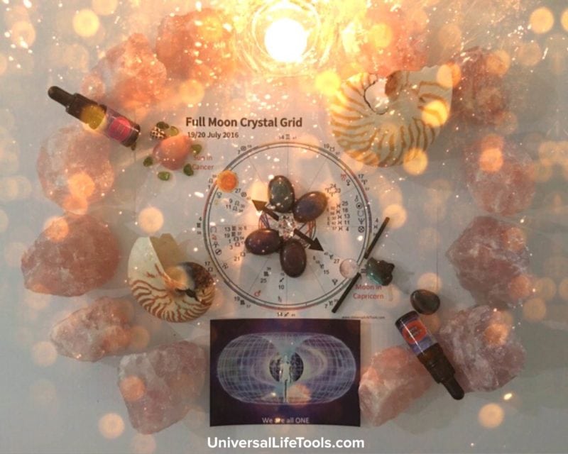 FREE Full Moon Crystal Grid