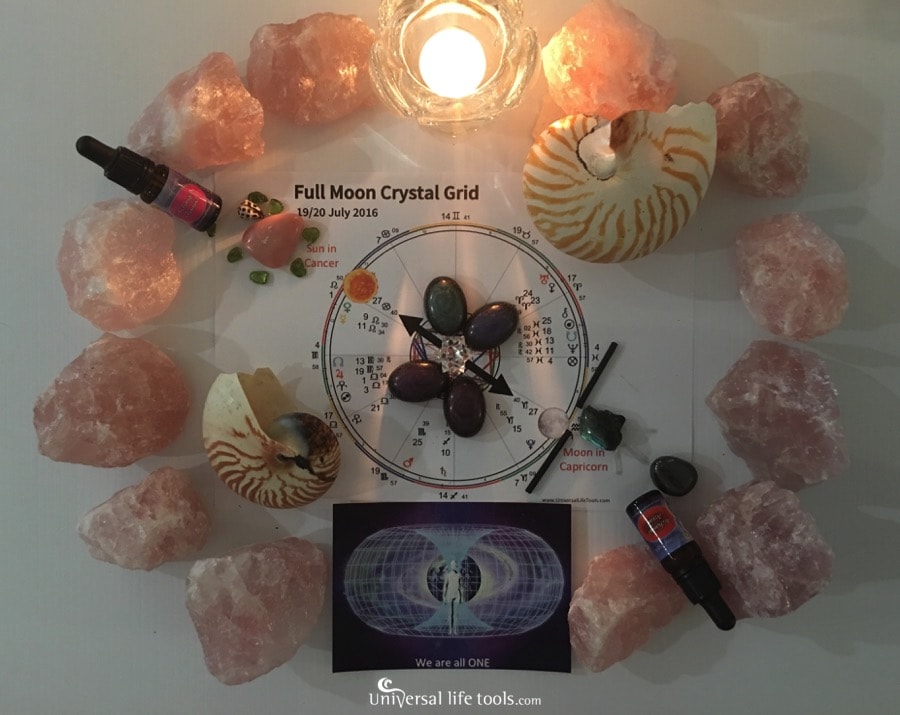 FREE Full Moon Crystal Grid