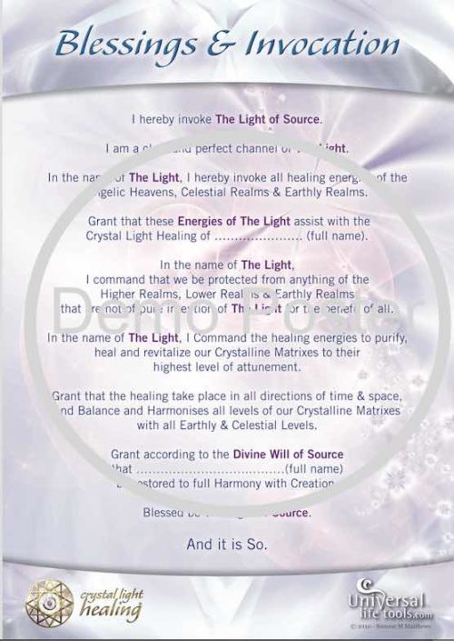 Blessings & Invocation - Universal Life Tools