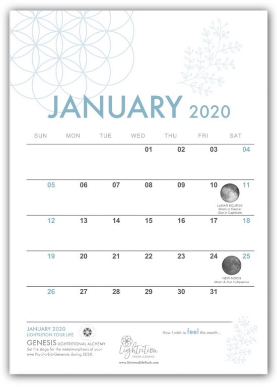 Monthly 2020 - FREE Lunar Calendar