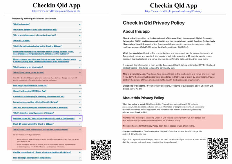 QR Checkin - KNOW YOUR RIGHTS - Australia